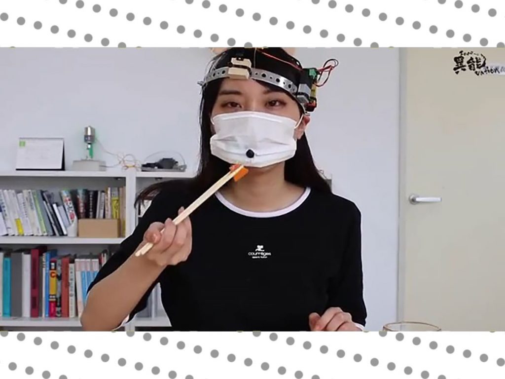 Japanese inventor makes face mask that rises to let you eat, other ...
