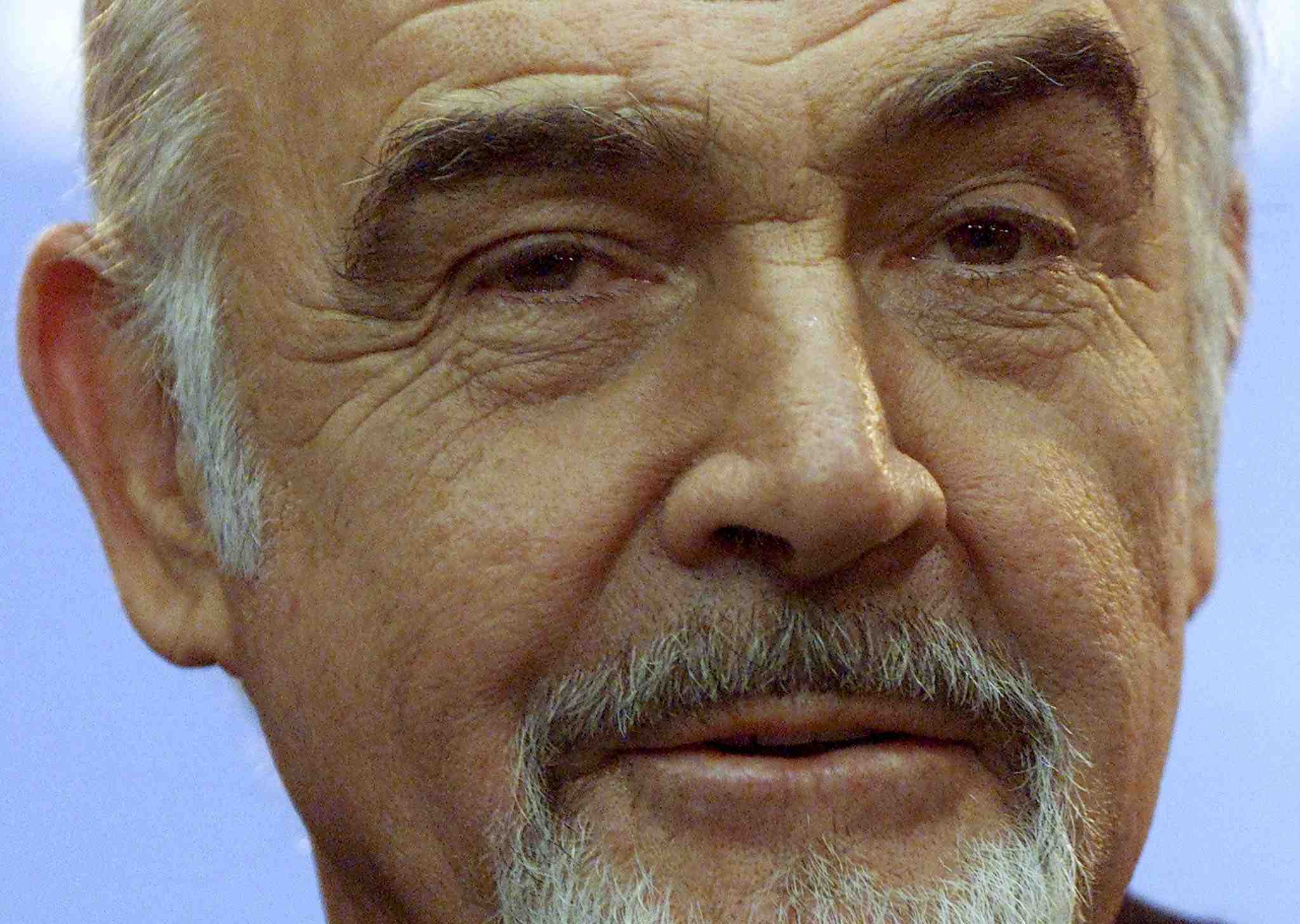 FILE PHOTO: British actor Sean Connery looks on during a news ...