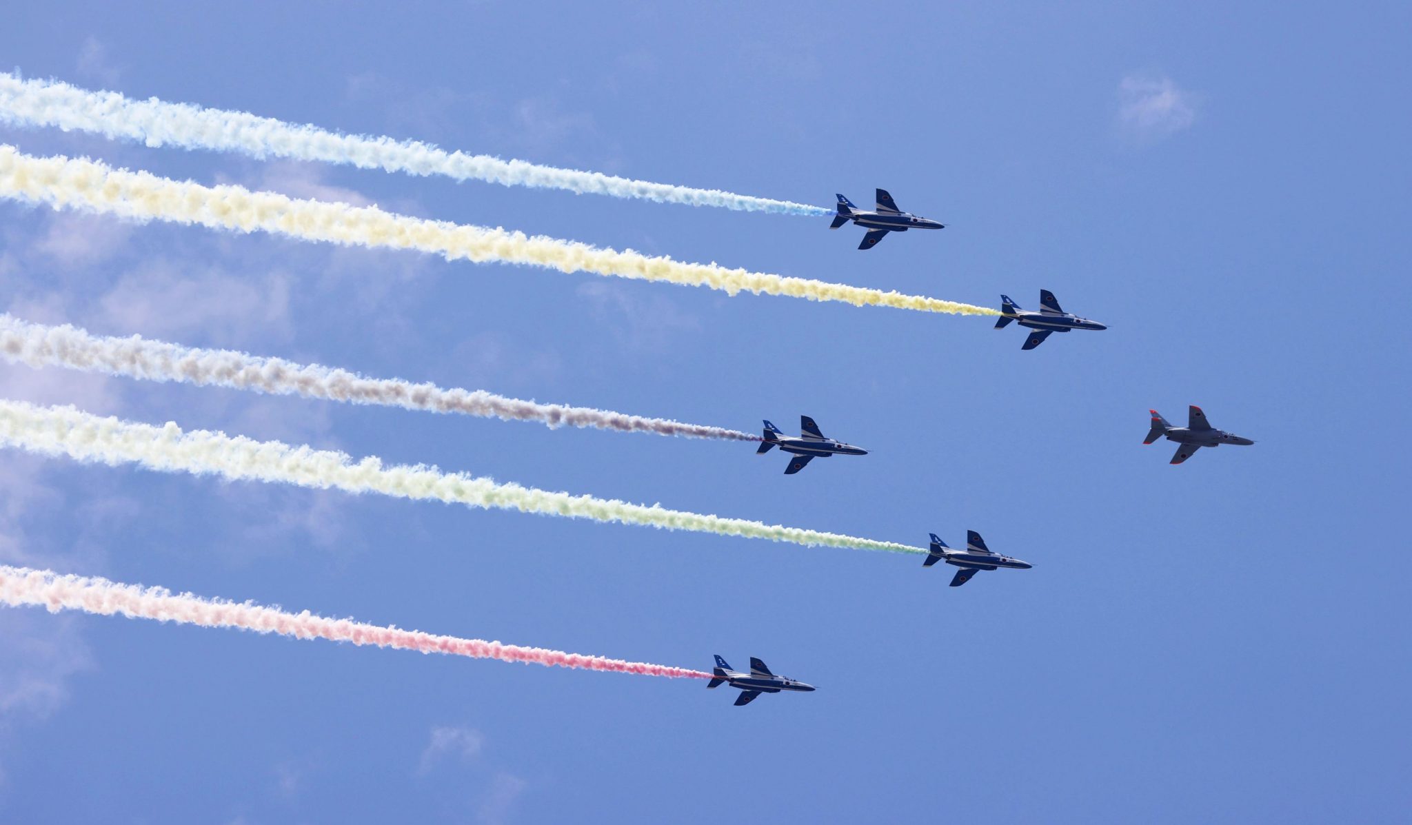 Olympic Colors in the Skies: Blue Impulse Flies Ahead of the Tokyo 2020 ...