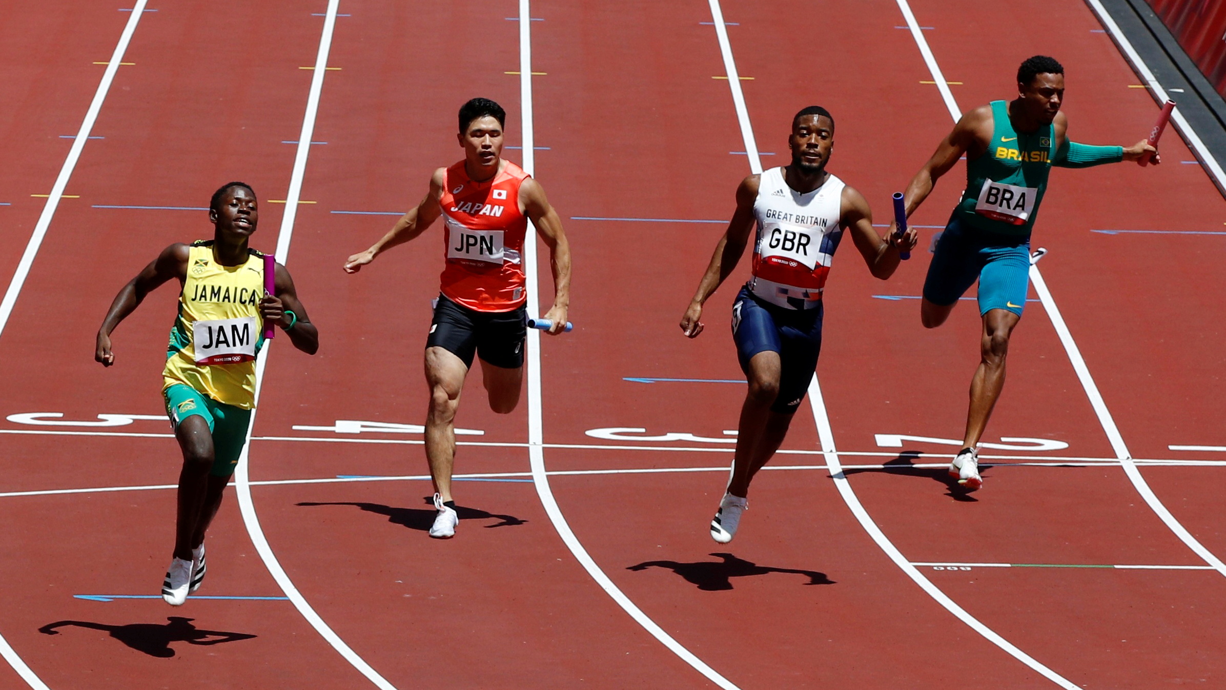 Athletics - Men's 4 x 100m Relay - Round 1 | JAPAN Forward
